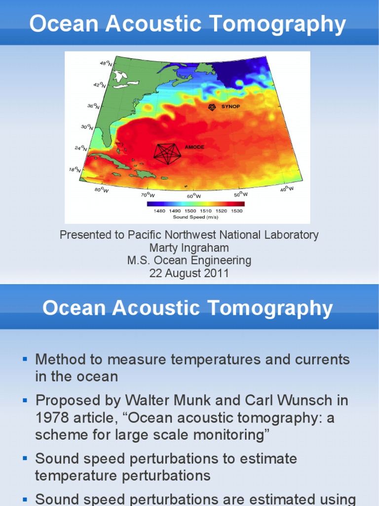 Ocean Acoustic Tomography | PDF | Physics | Applied And ...