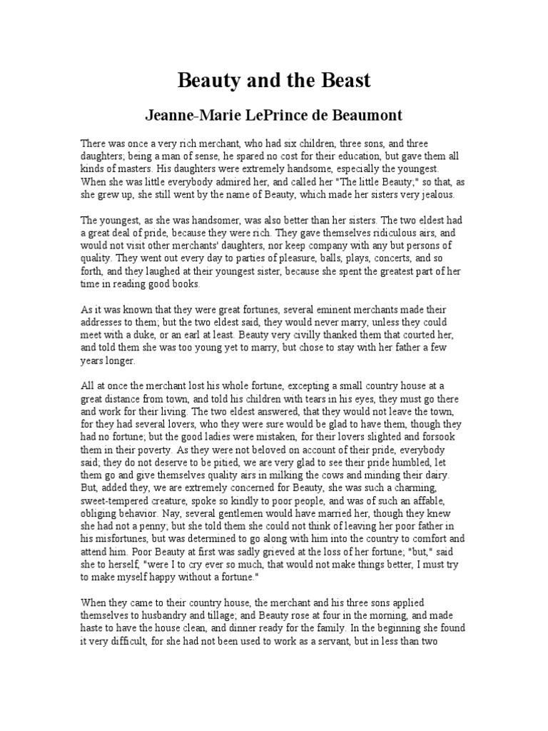 Beauty and The Beast | PDF