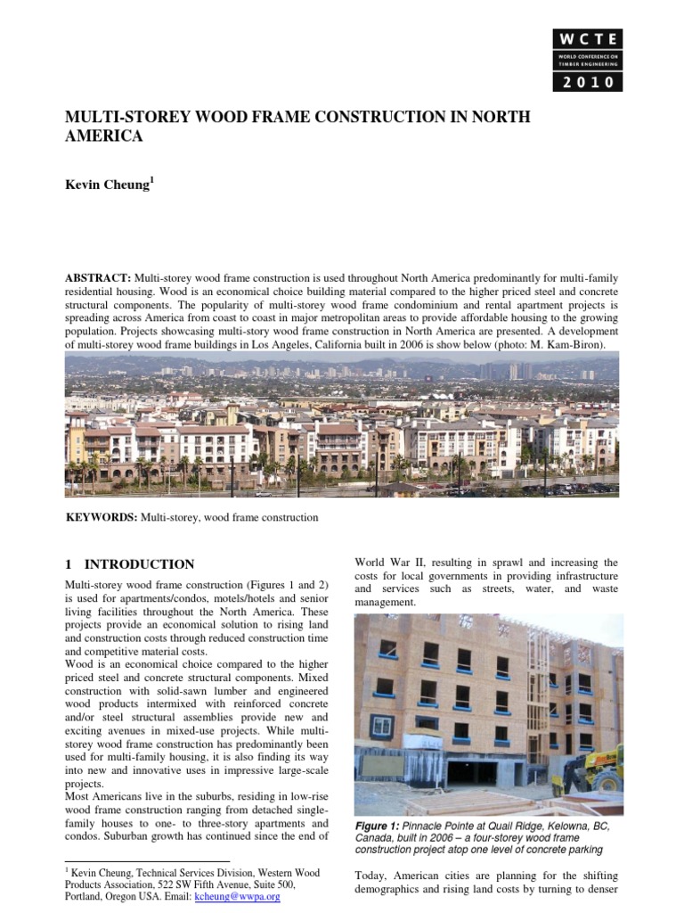 Multistorey Wood Buildings | PDF | Framing (Construction) | Industries