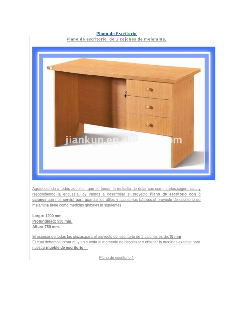 Plano De Escritorio Pdf Escritorio