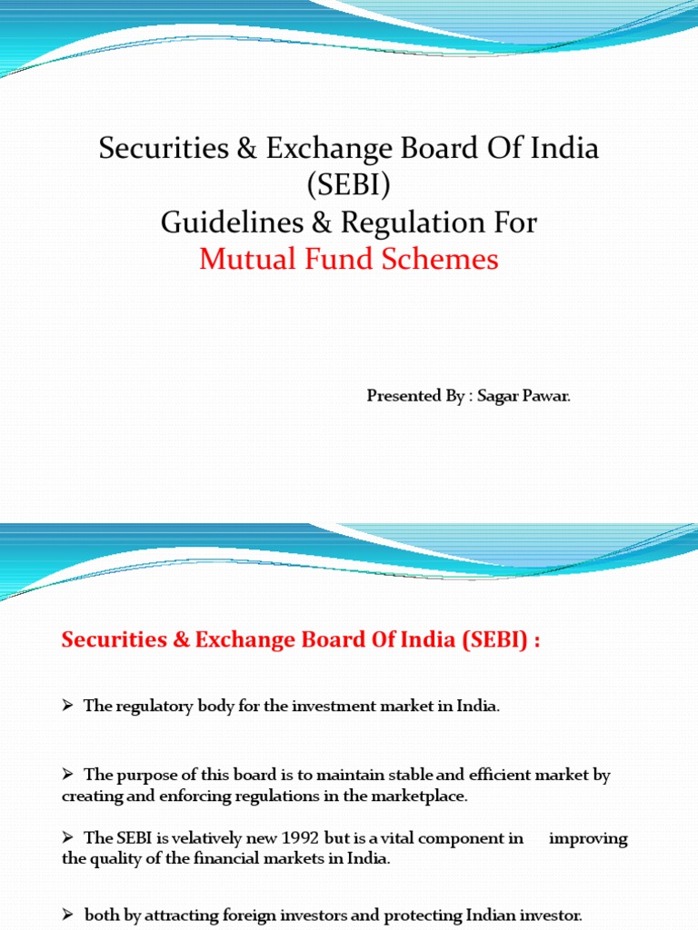 Securities & Exchange Board of India (SEBI) Guidelines & Regulation For ...