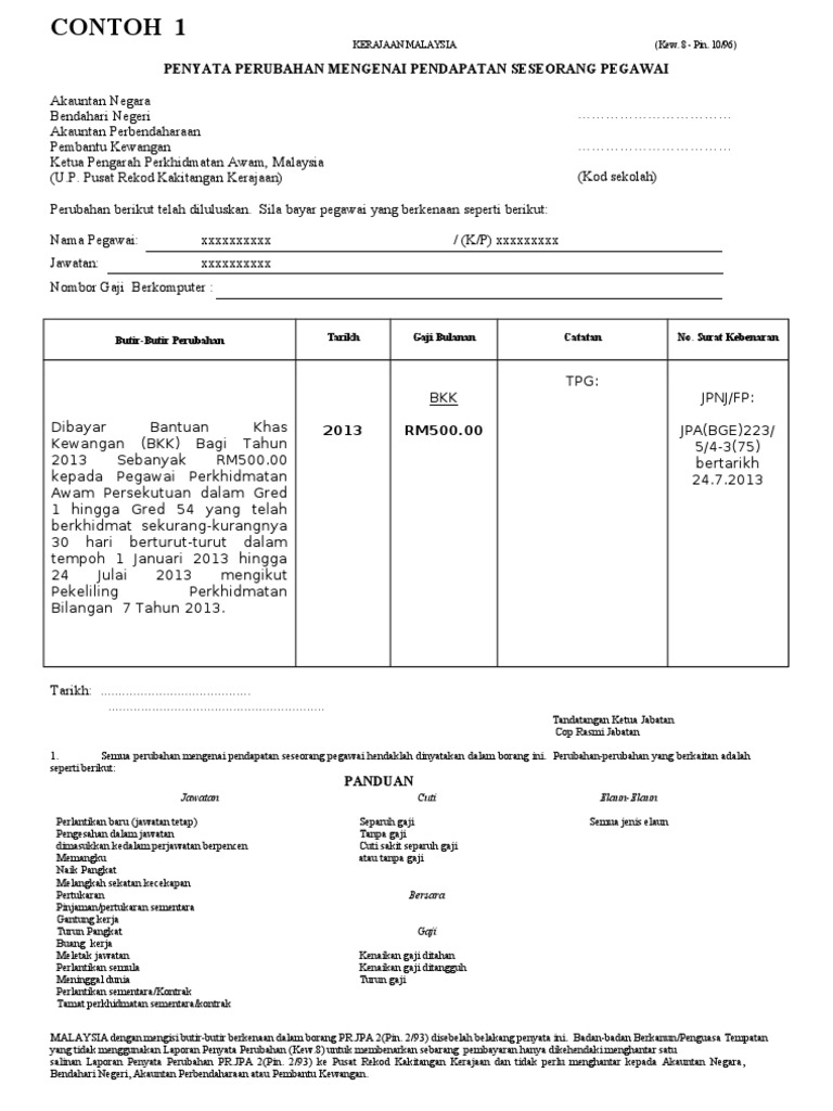 Contoh Bkk Tahun 2013 Pdf
