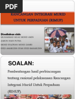 Rancangan Integrasi Murid Untuk Perpaduan (RIMUP) | PDF