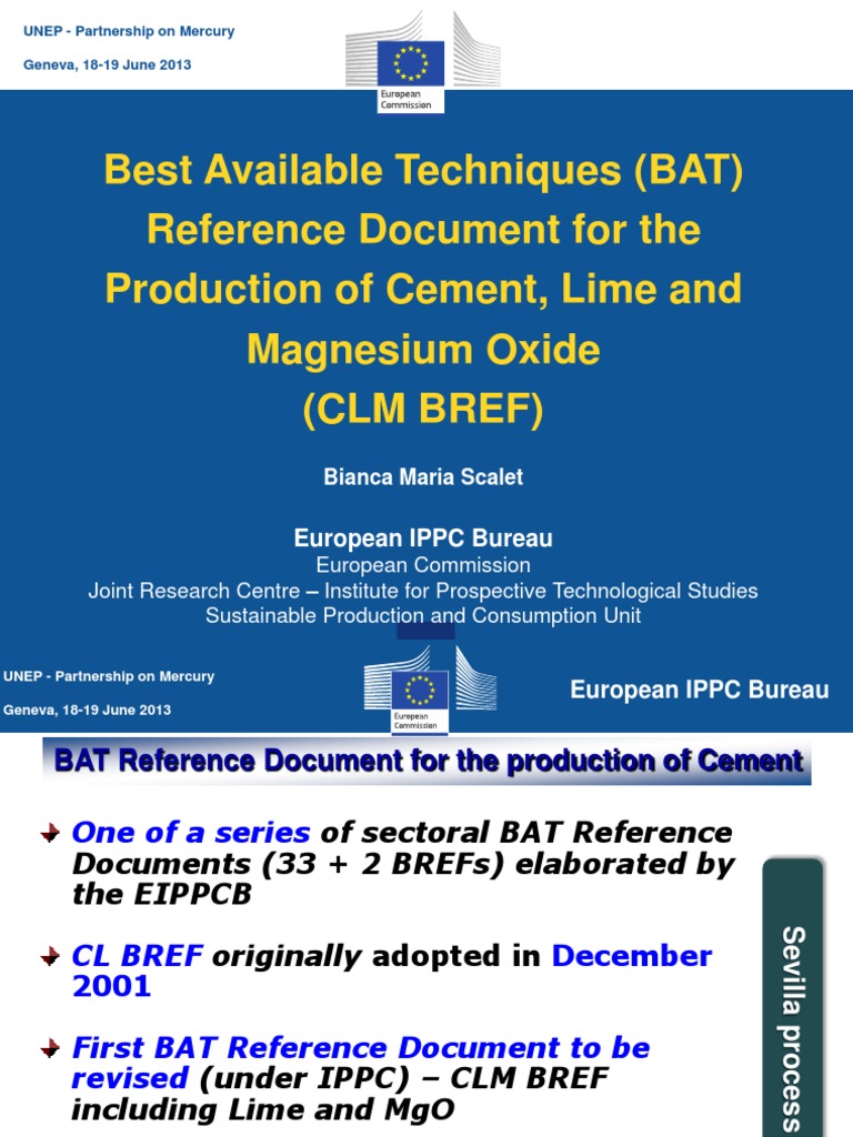 European Reference Document On Best Available Techniques (BREF ...