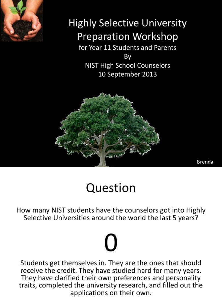 Highly Selective University Preparation Workshop For Year 11 Students ...