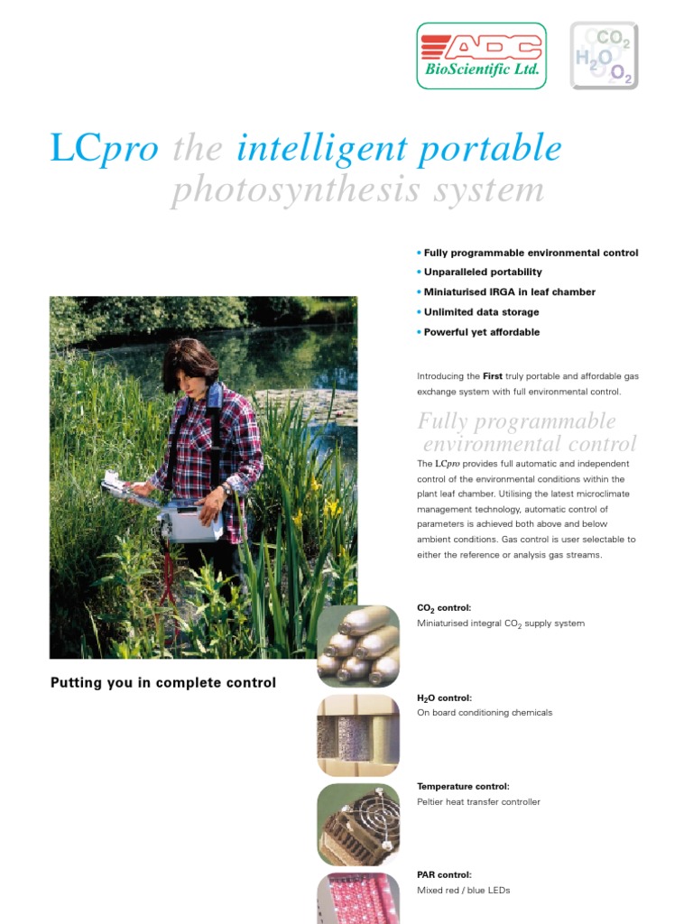 The Photosynthesis System: Lcpro | PDF | Photosynthesis | Light ...