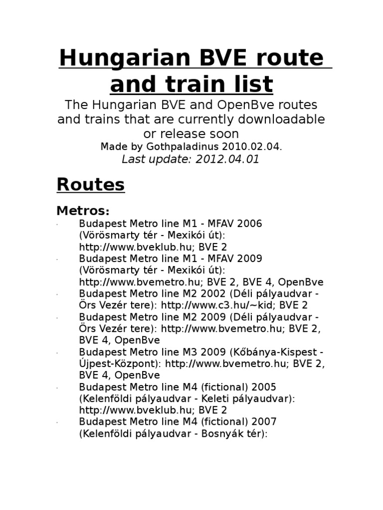 BVE List-1 | PDF