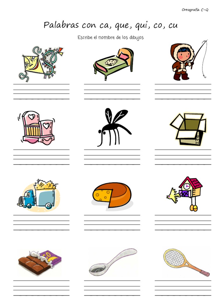 Palabras Con C-Qu | PDF