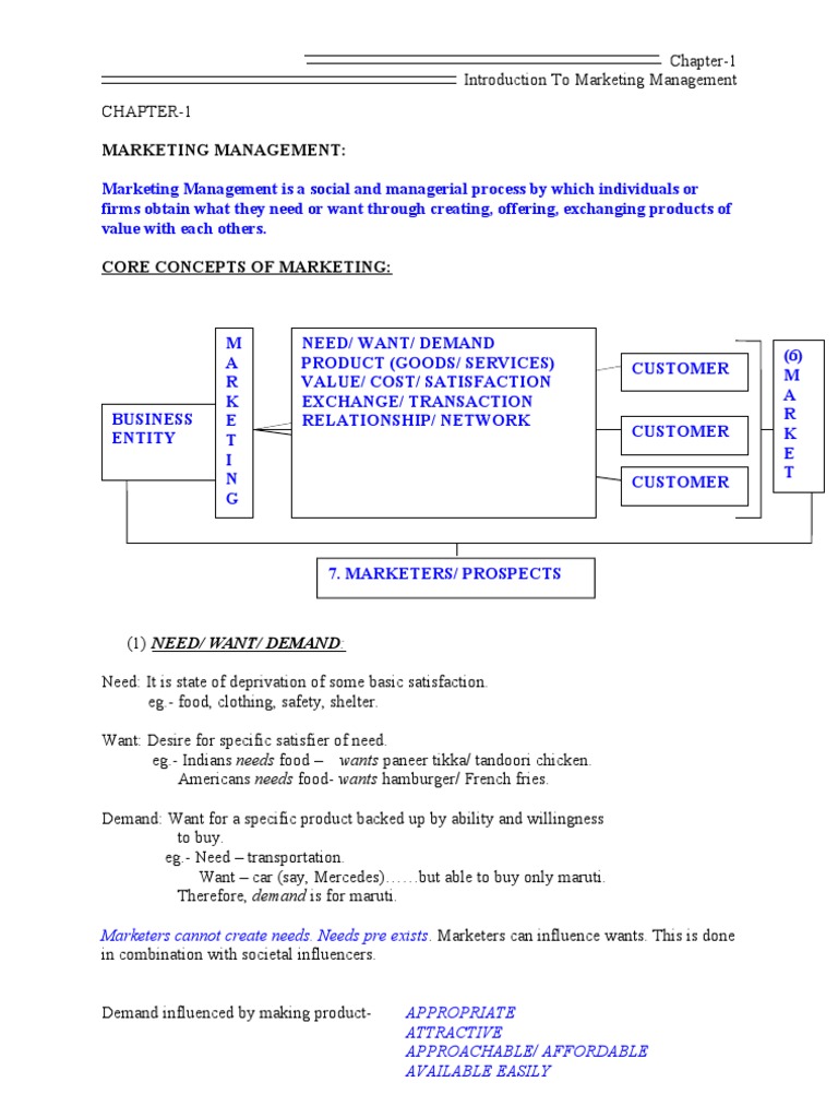 Introduction To Marketing Management | PDF | Business | Finance & Money ...