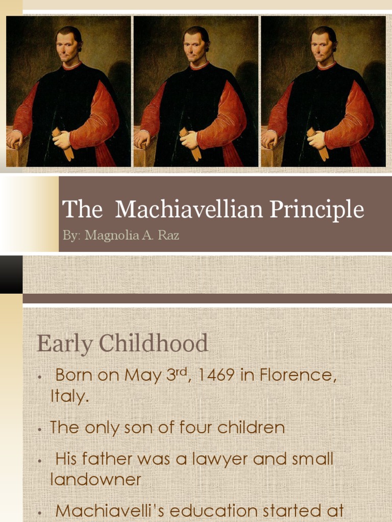 The Machiavellian Principle | PDF