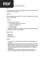 Impact of Drop Height on Ball Bounce | PDF | Potential Energy | Applied ...
