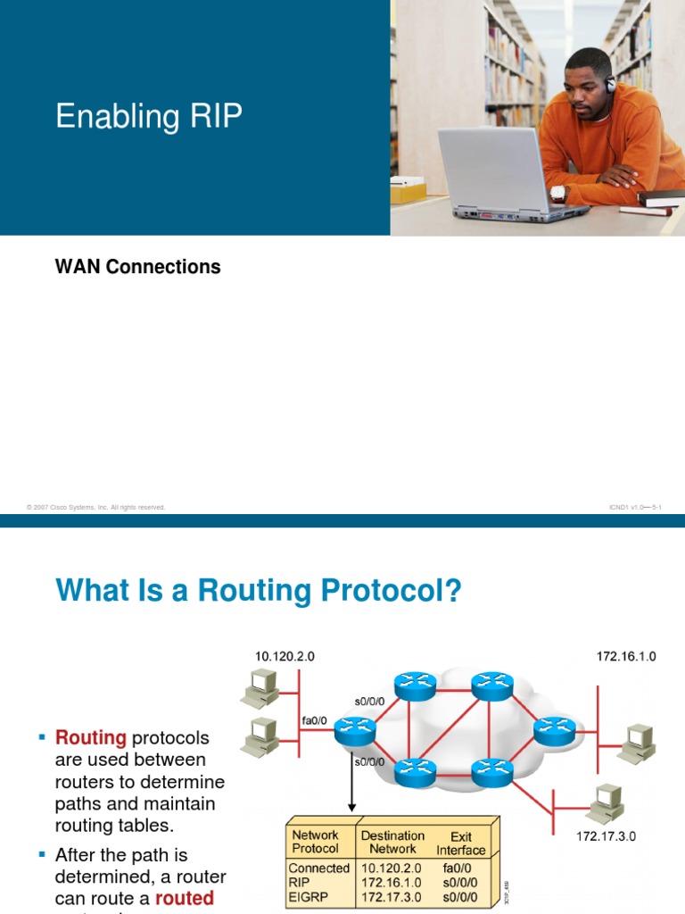 Icnd110s05l05 Rip | PDF | Routing | Router (Computing)