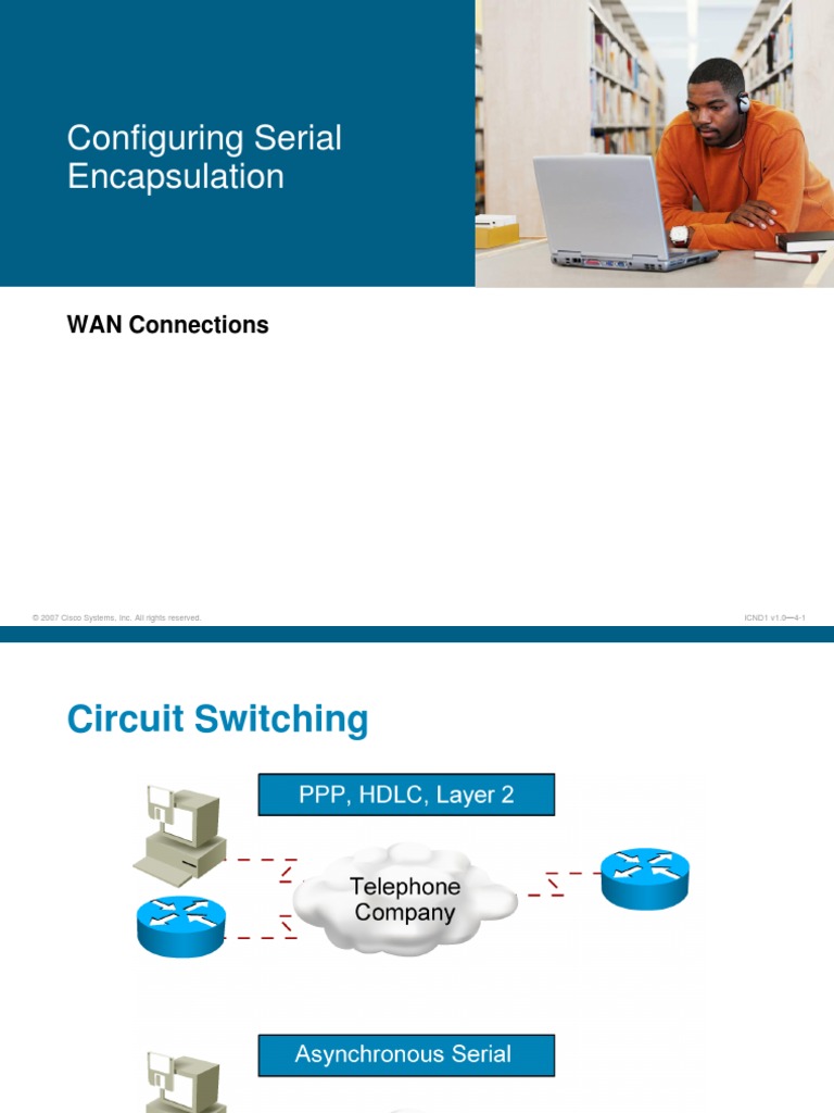 Configuring Serial Encapsulation: WAN Connections | PDF | Asynchronous ...