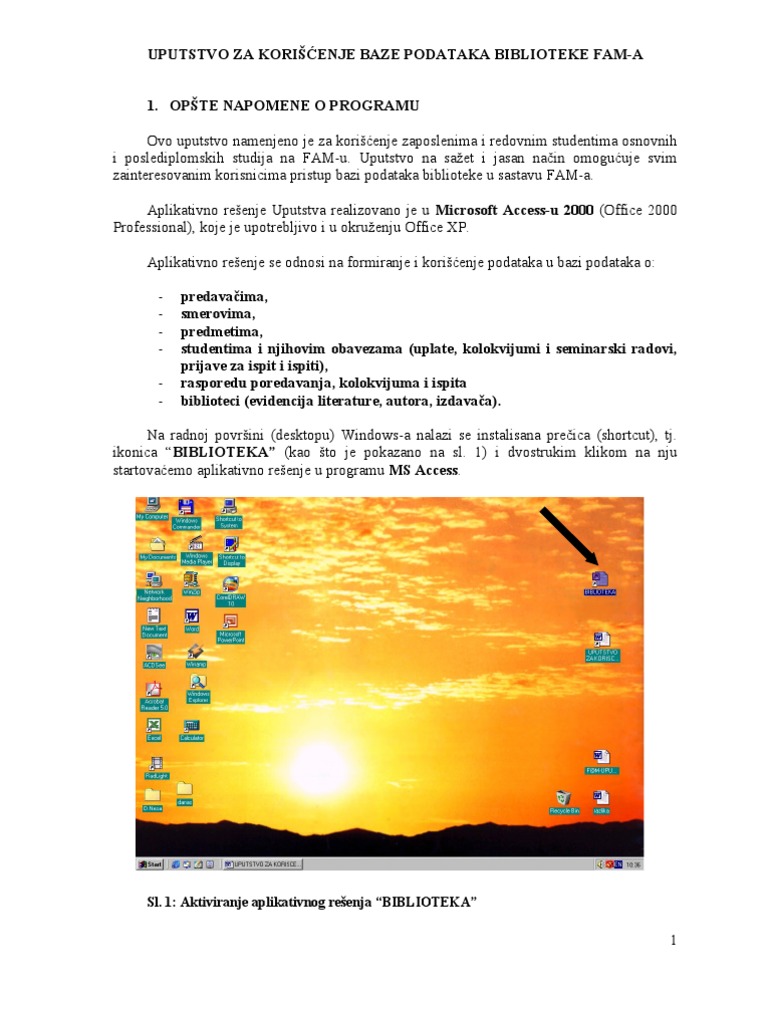 Uputstvo Za Koriscenje Biblioteke | PDF