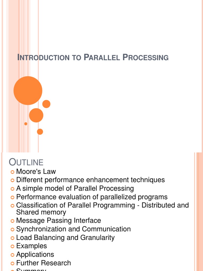 Introduction To Parallel Processing Pdf Parallel Computing Message Passing Interface