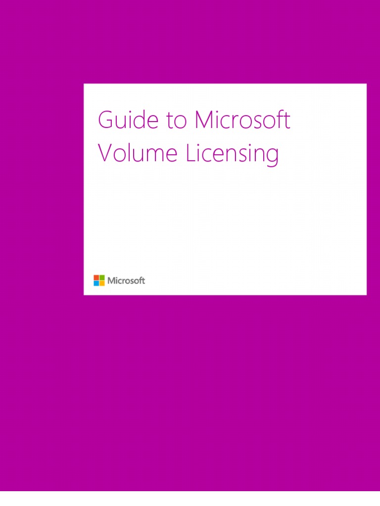 Microsoft Volume Licensing Reference Guide | PDF