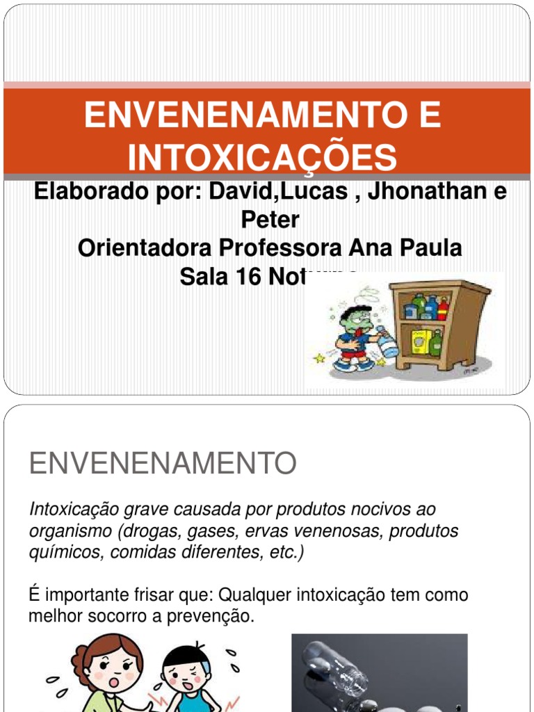 Envenenamento e Intoxicações | PDF | Primeiros socorros | Vômito