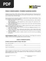 Karton Deponovanih Potpisa | PDF