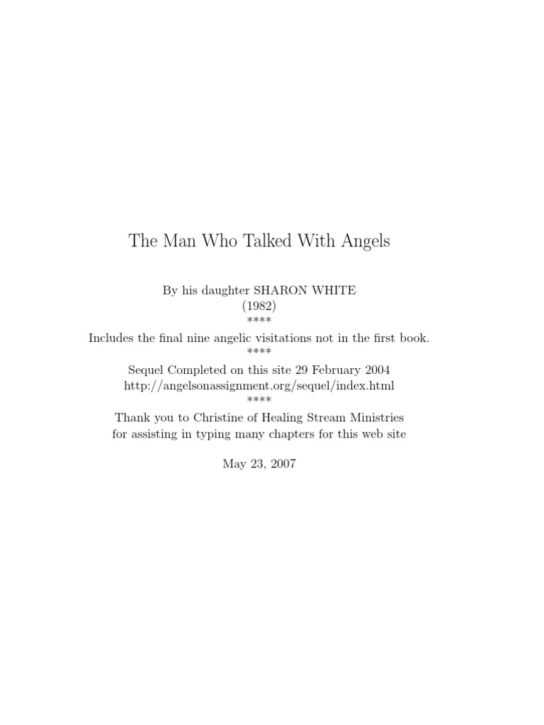 Roland Buck The Man Who Talked With Angels By Sharon White Pdf