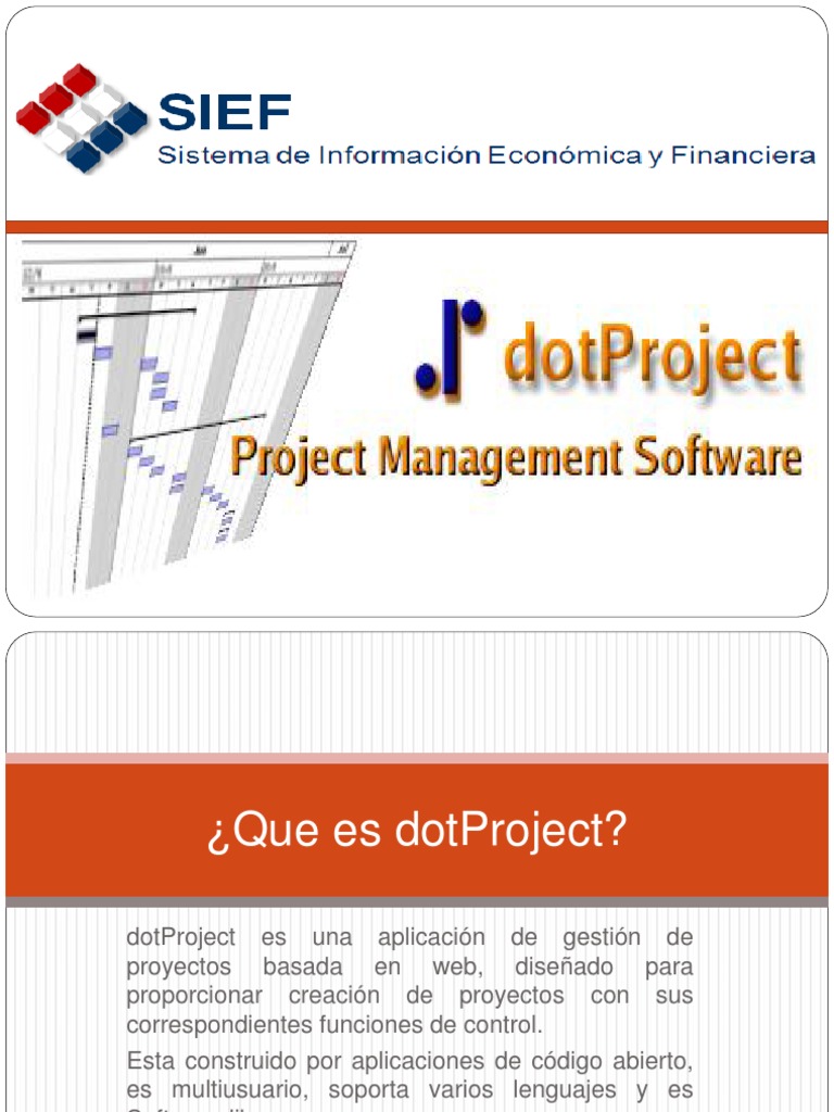 Presentacion Dotproject | PDF | Informática | Software