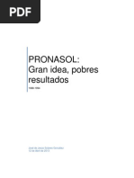 Impacto del PRONASOL en México | PDF | Pobreza | Pobreza e indigencia