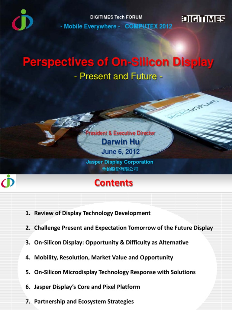Jasper Display Presentation | PDF | Computer Monitor | Liquid Crystal ...