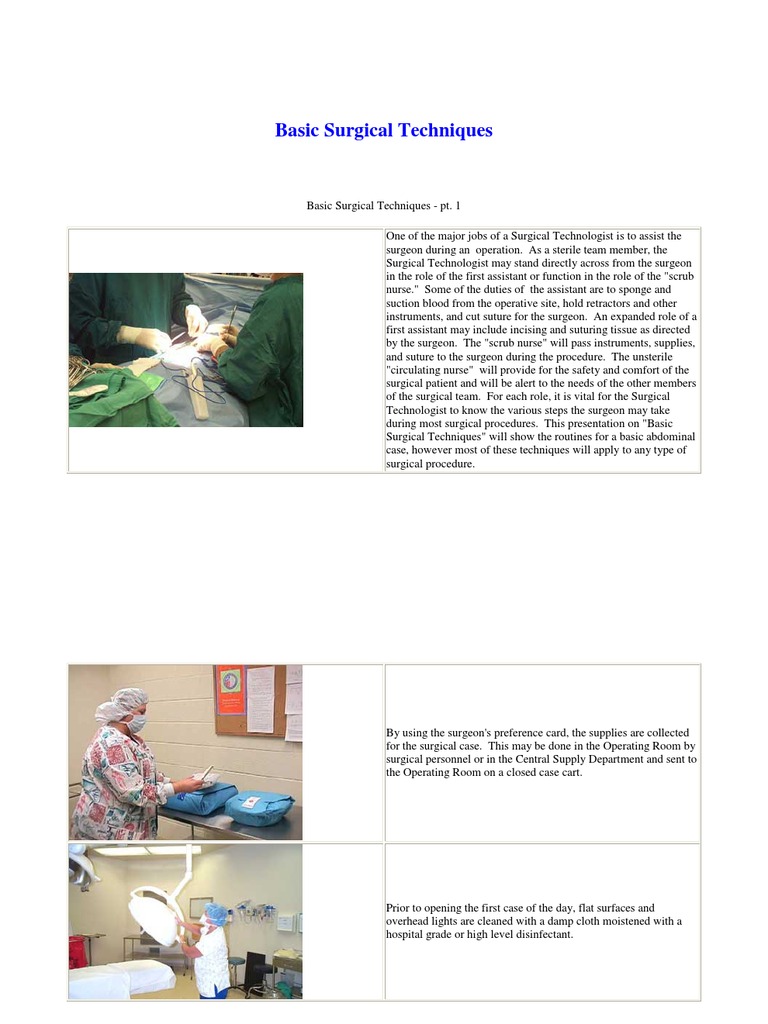 Basic Surgical Techniques Illustrated | PDF | Surgical Suture | Surgery