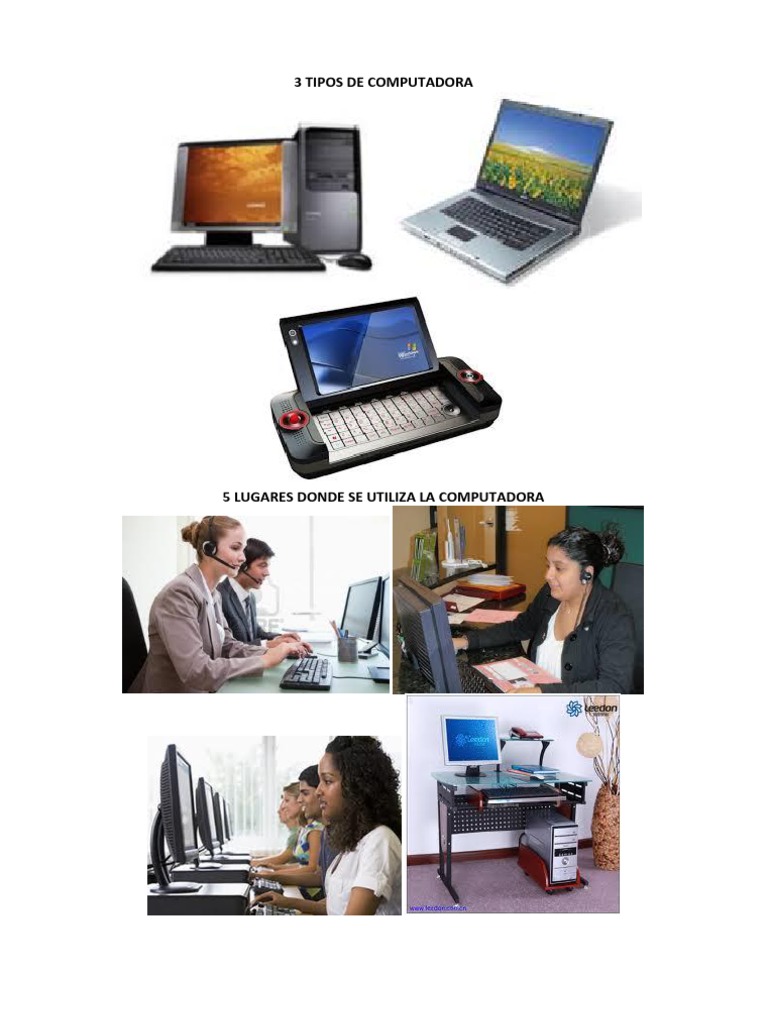 3 TIPOS DE COMPUTADORA.docx | Microsoft Windows | Software | Prueba ...