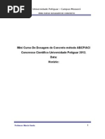 Método de Dosagem Da ABCP PDF | PDF | Concreto | Argamassa (alvenaria)
