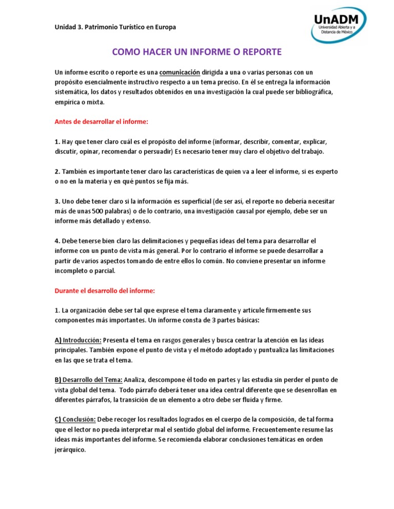 Cómo hacer un informe efectivo | PDF | Arte