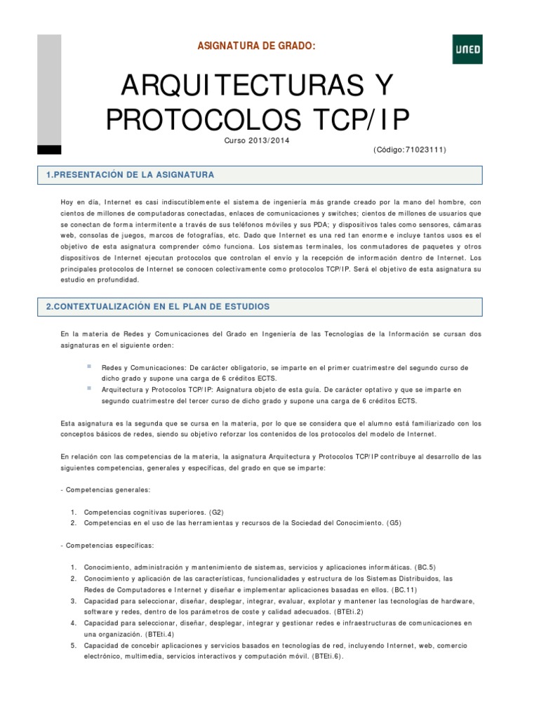 ARquitecturas y Protocolos TCP-Ip | PDF | Internet | Protocolos de internet