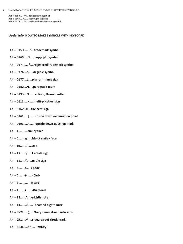Useful Info | PDF