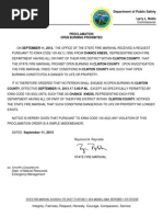 Indiana DHS Burn Ban Map | PDF | The United States