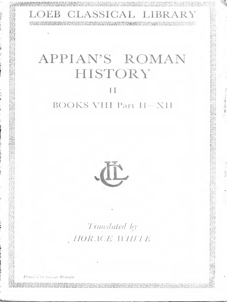 Appian Roman History | PDF | Macedonia (Ancient Kingdom) | Ancient Peoples