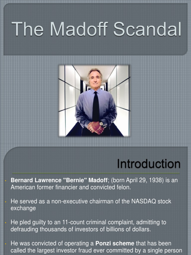Madoff Final | PDF | Bernard Madoff | U.S. Securities And Exchange ...