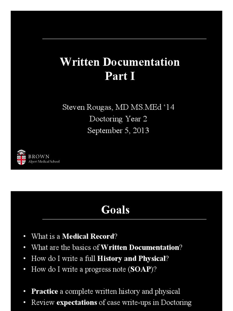 Documentation Skills