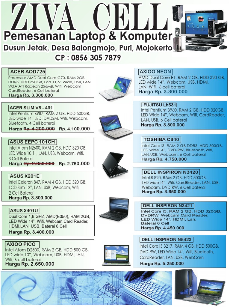 Brosur Laptop | PDF | Games & Activities | Computers