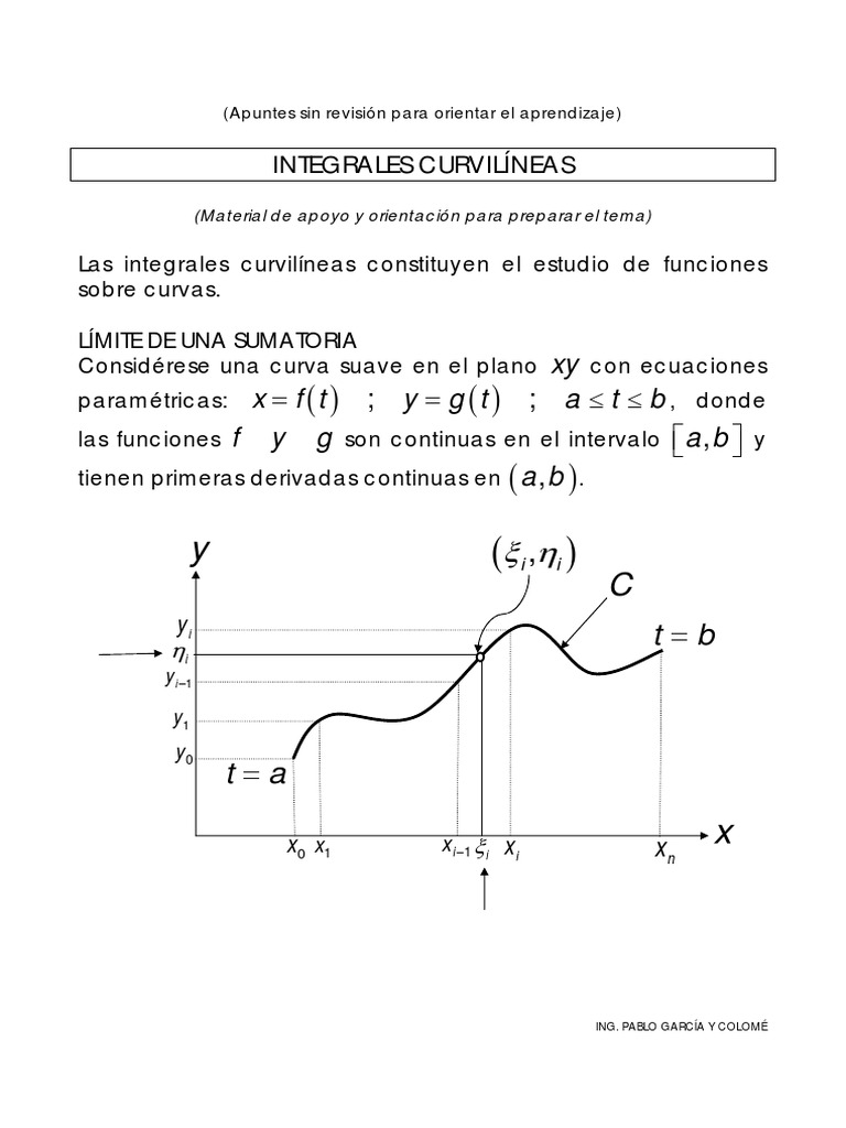 INTEGRALES_CURVILINEAS | Integral | Curva | Prueba gratuita de 30 días ...
