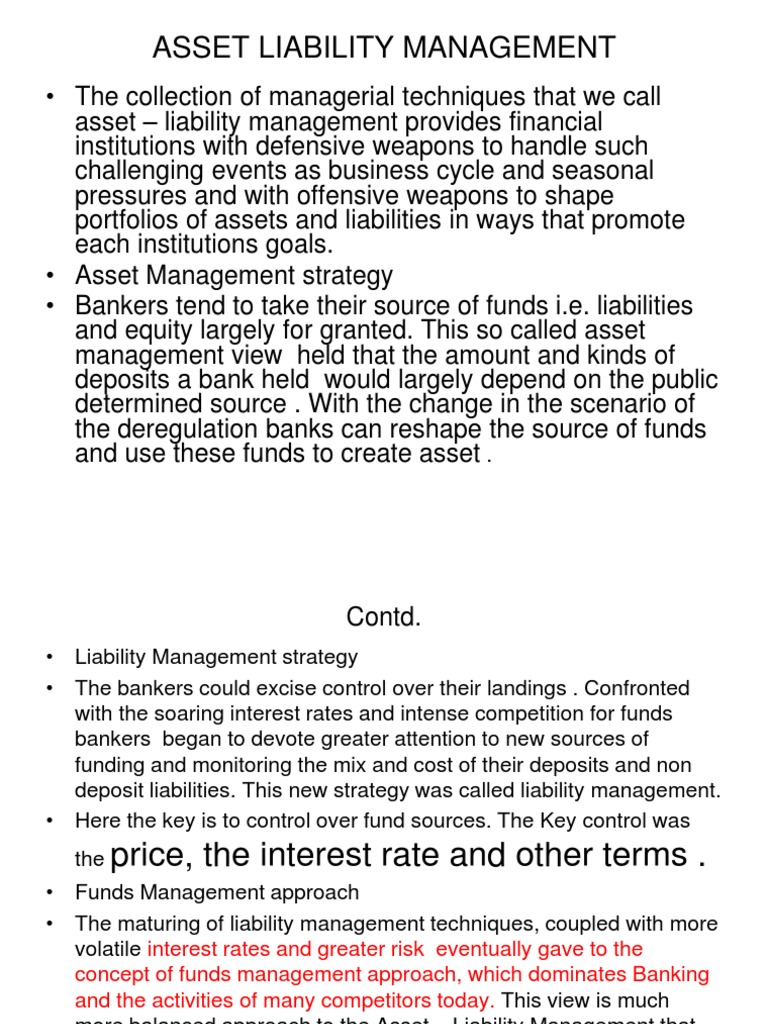 Asset Liability Management Strategies | PDF | Asset Liability ...