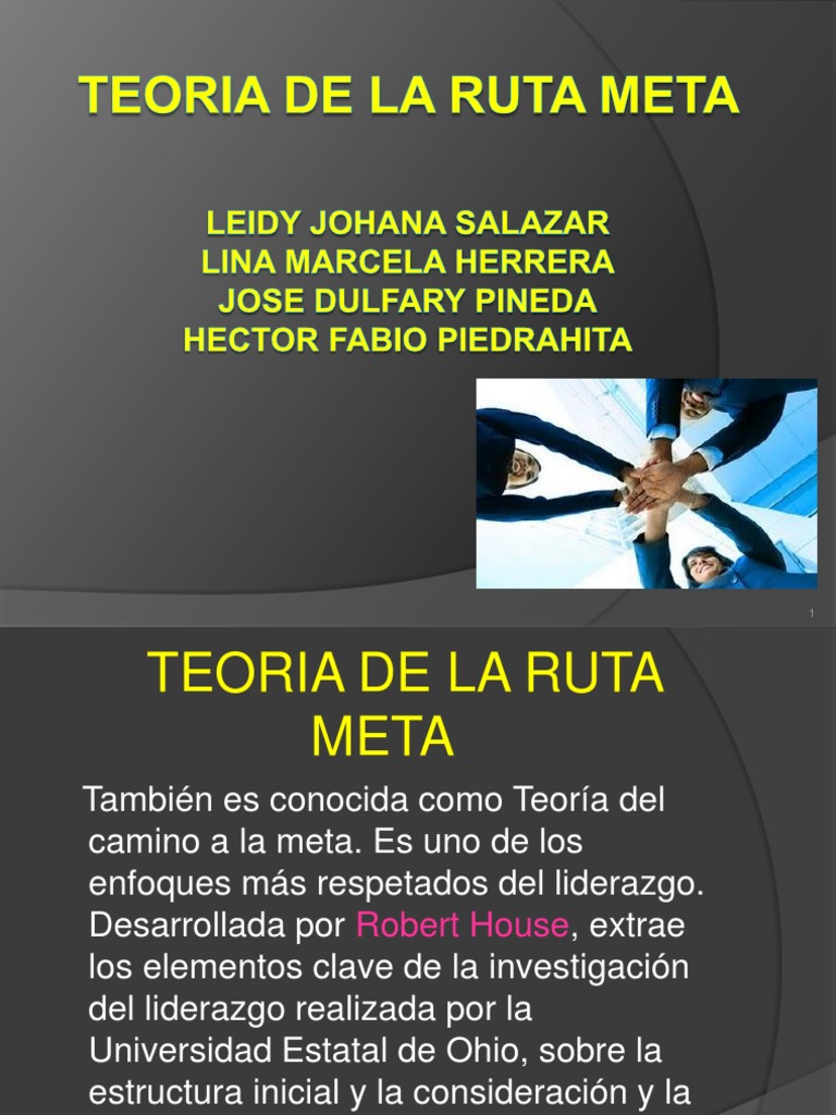 Teoria de La Ruta Meta | PDF | Liderazgo | Comportamiento