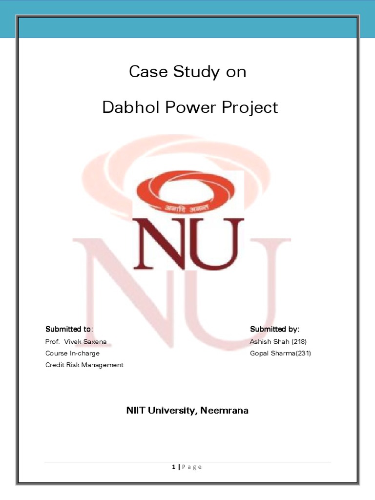 Dabhol Power Project Case Study | PDF | Enron | Economies
