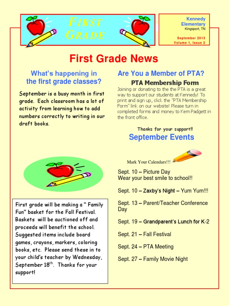 First Grade News: Irst Rade | PDF