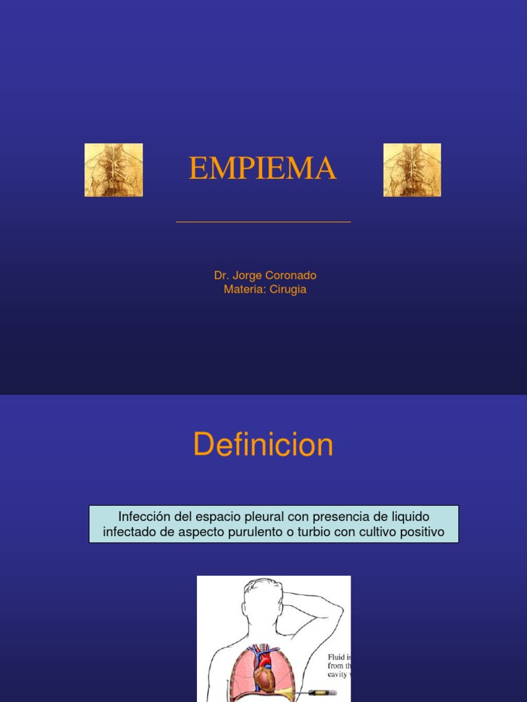 EMPIEMA | PDF | Enfermedades y trastornos | Especialidades Medicas