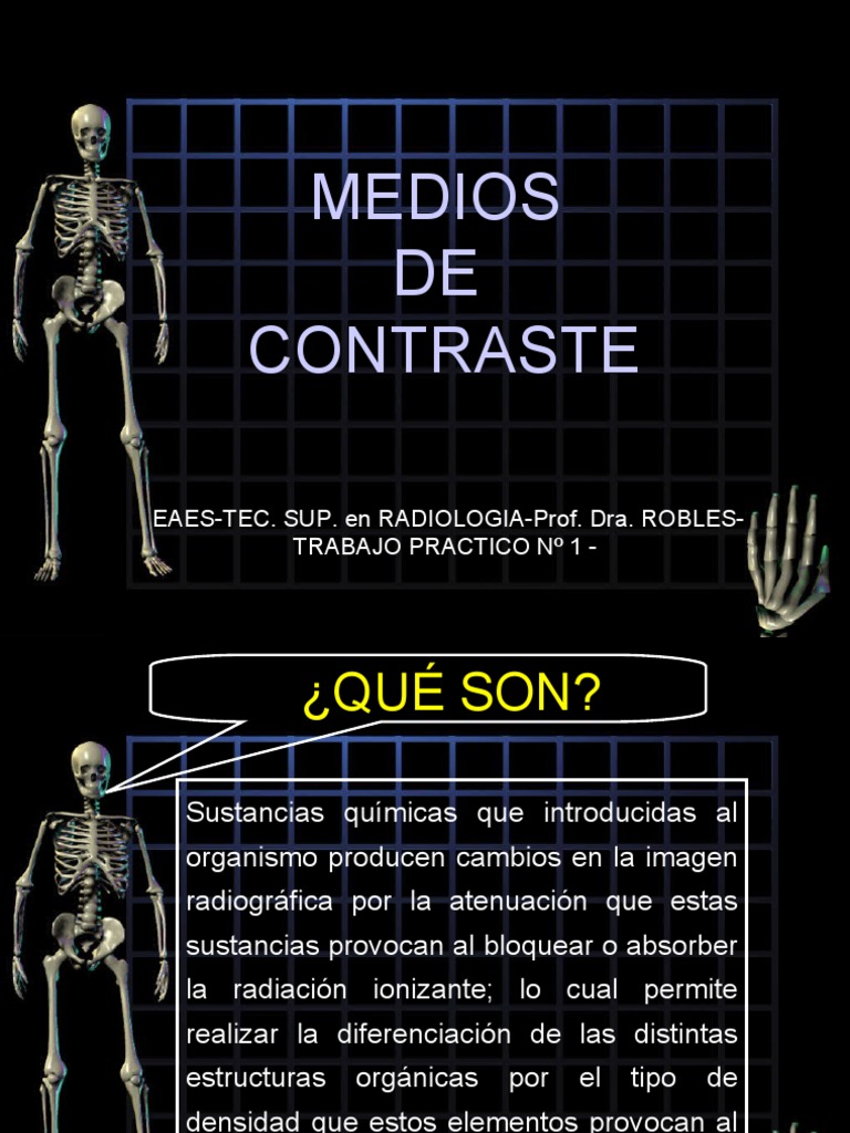 Medios de Contraste | PDF | Ion | Ionización
