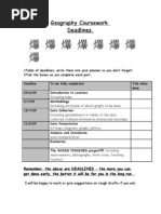 A Level Geography NEA Checklist | PDF | Statistics | Data