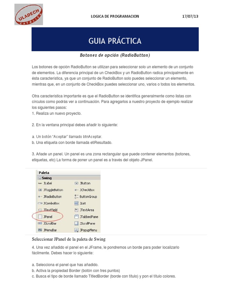 Guia Práctica Java Radio | PDF | Informática | Software