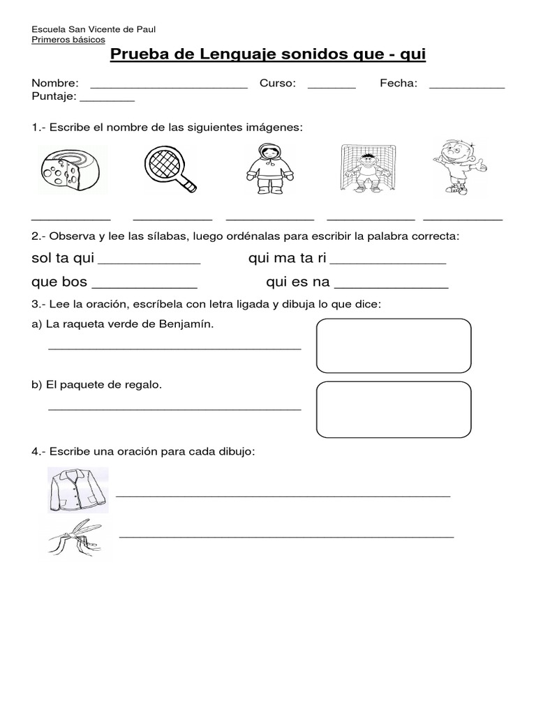 Prueba Que Qui | PDF