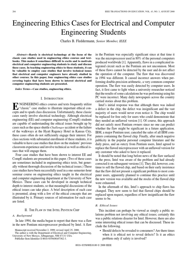 Case Studies - IEEE | PDF | Bay Area Rapid Transit | Intel