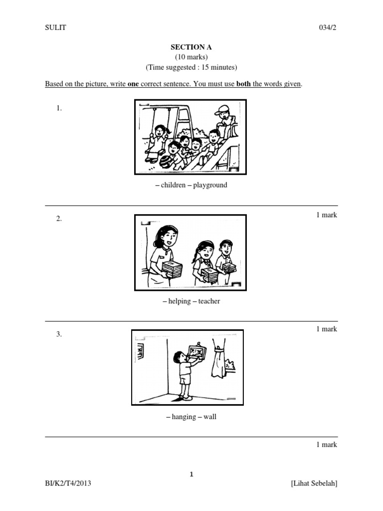 English Year 4 Paper 2 | PDF