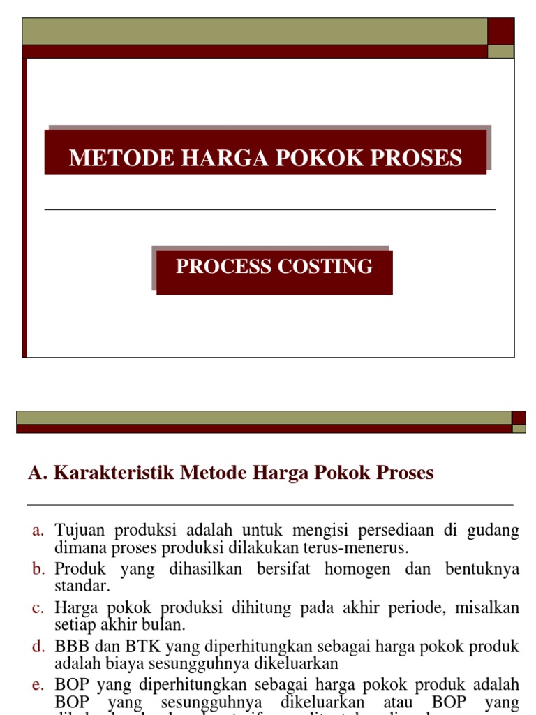 Process Costing | PDF